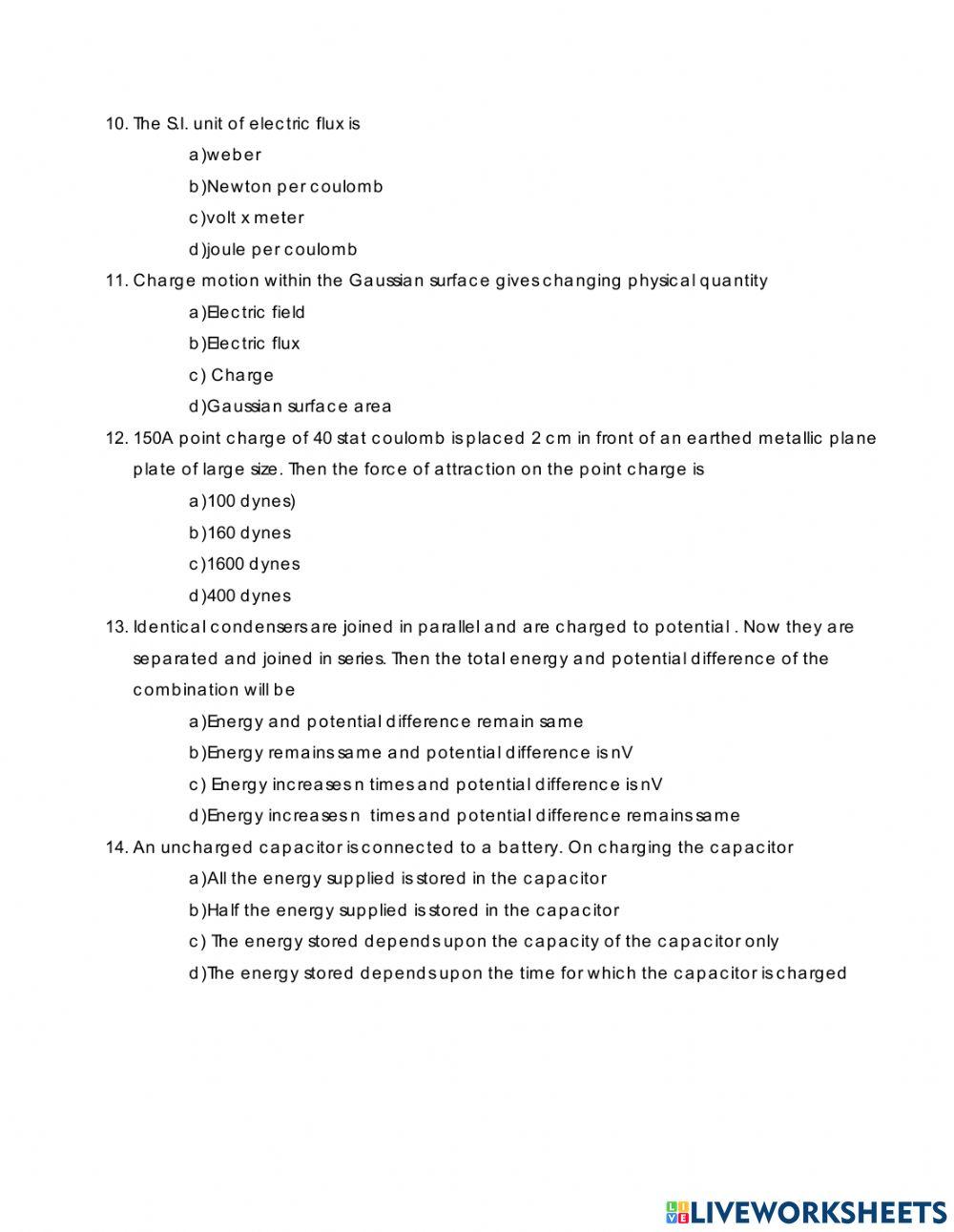 G12- Ch-1 worksheet | Live Worksheets