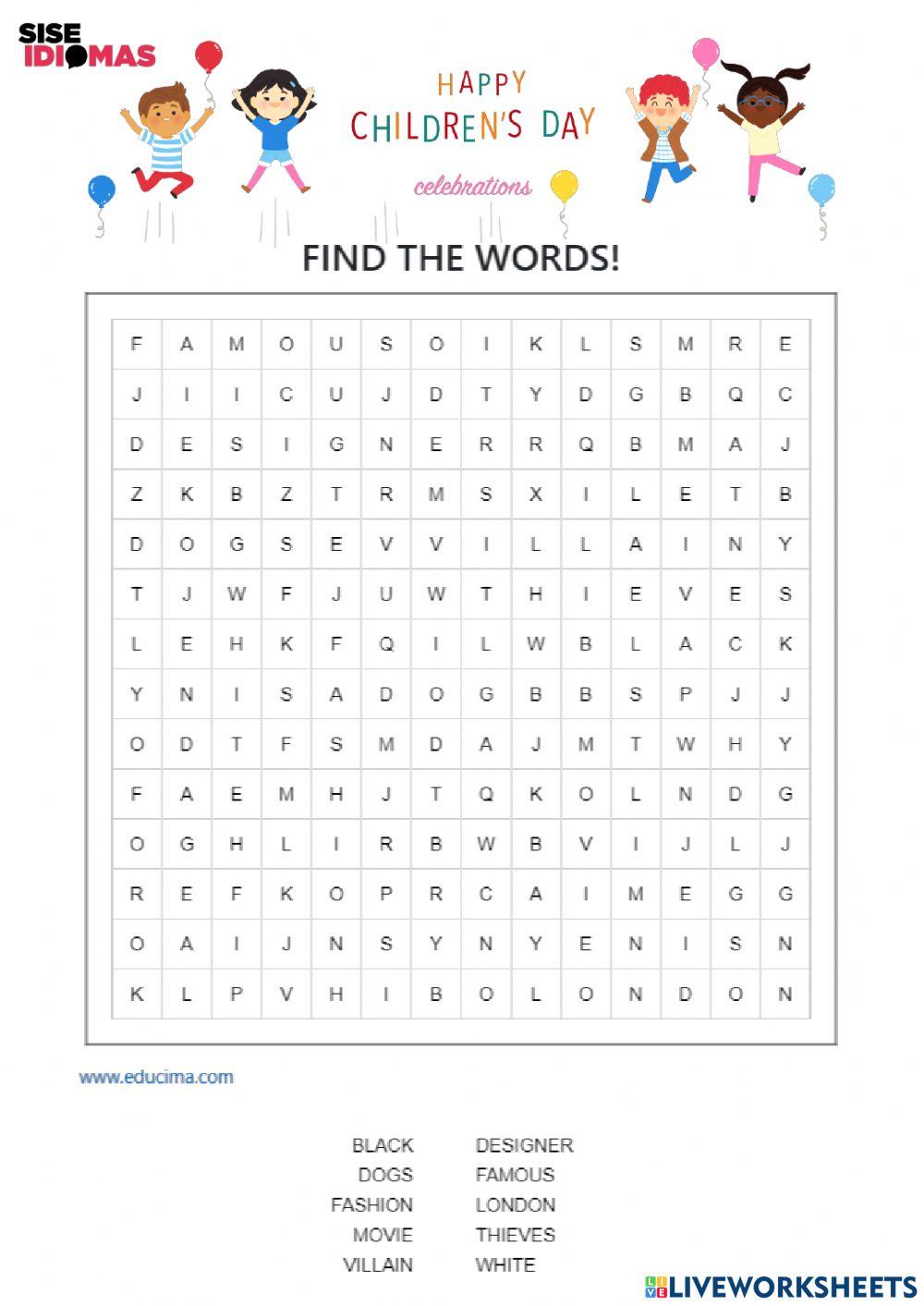 1288792 | Happy children's day | pgpolo | LiveWorksheets