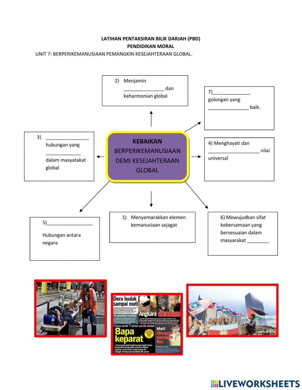 Latihan pbd unit 7 worksheet | Live Worksheets