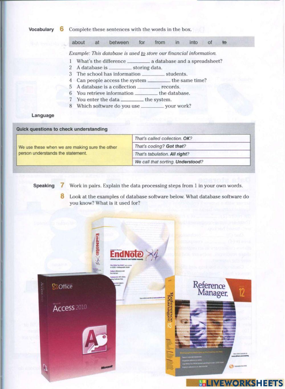 English for Information Technology free activity | Live Worksheets