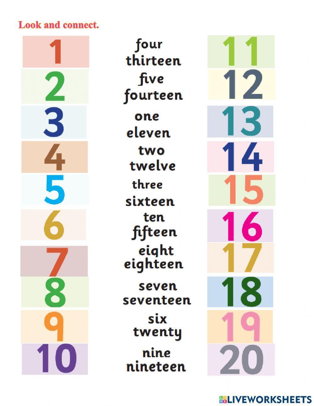 2h3 hw numbers 1289873 | Lennystar | Live Worksheets