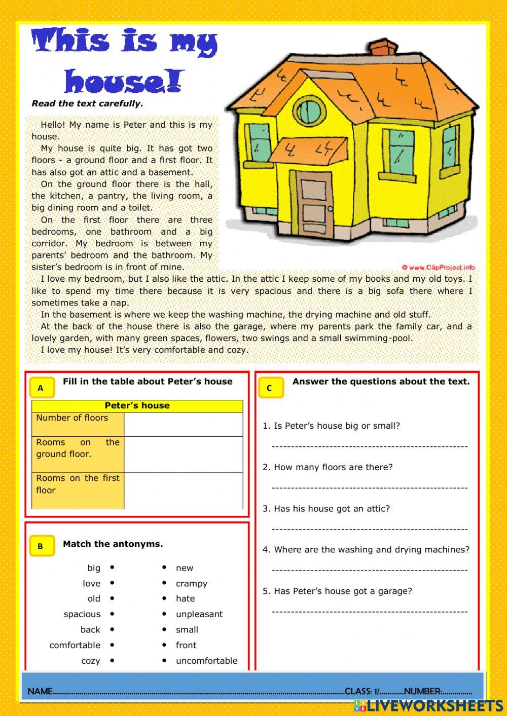 Reading Compreh… | Free Interactive Worksheets | 3321828
