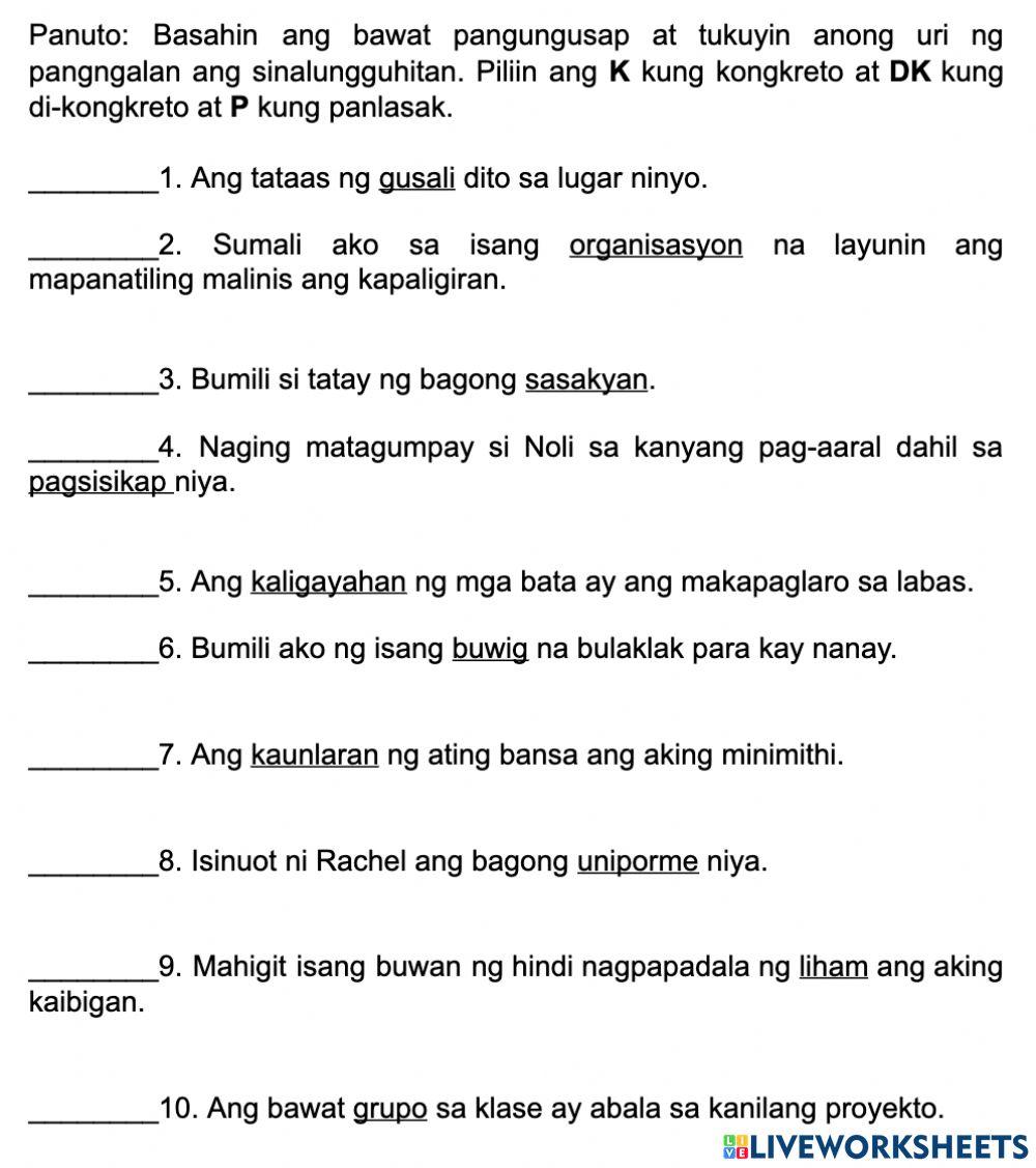 Pangngalan Interactive Activity - vrogue.co Pangngalan Interactive Activity - vrogue.co