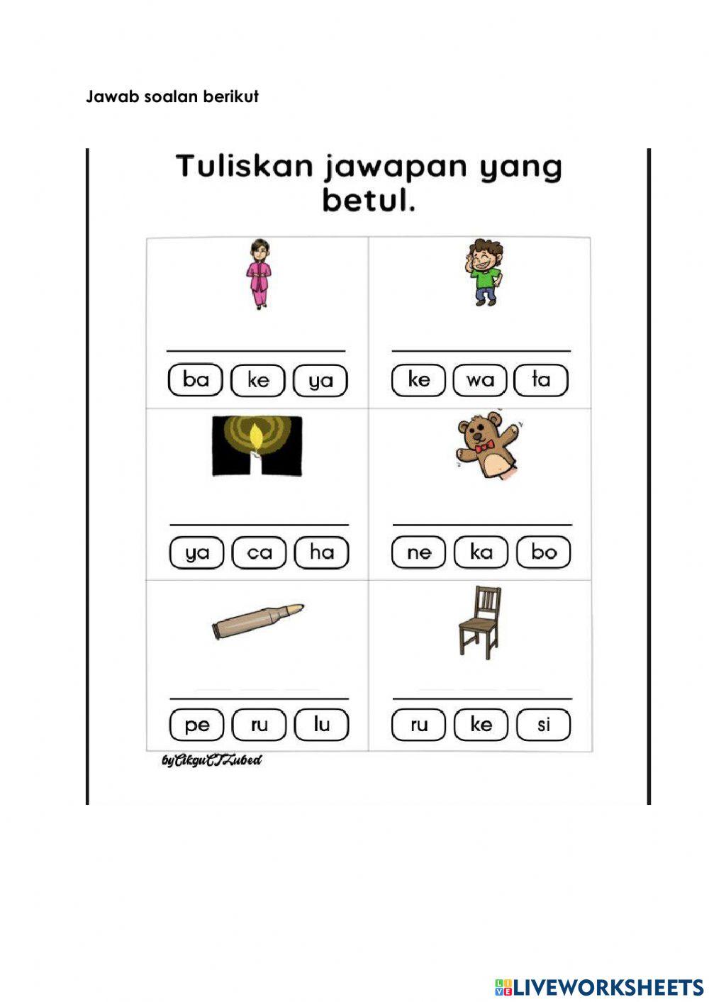 Kemahiran Membaca free activity | Live Worksheets