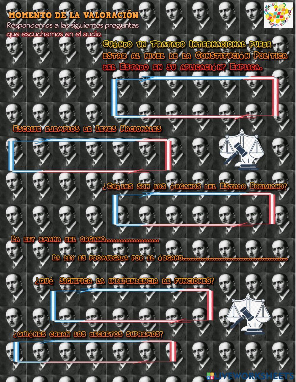 Kelsen worksheet | Live Worksheets