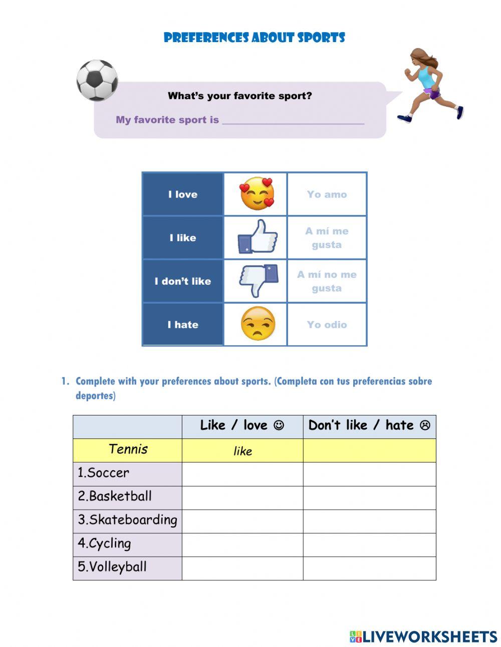 1294350 | Preferences about sports | Miss_Melanie