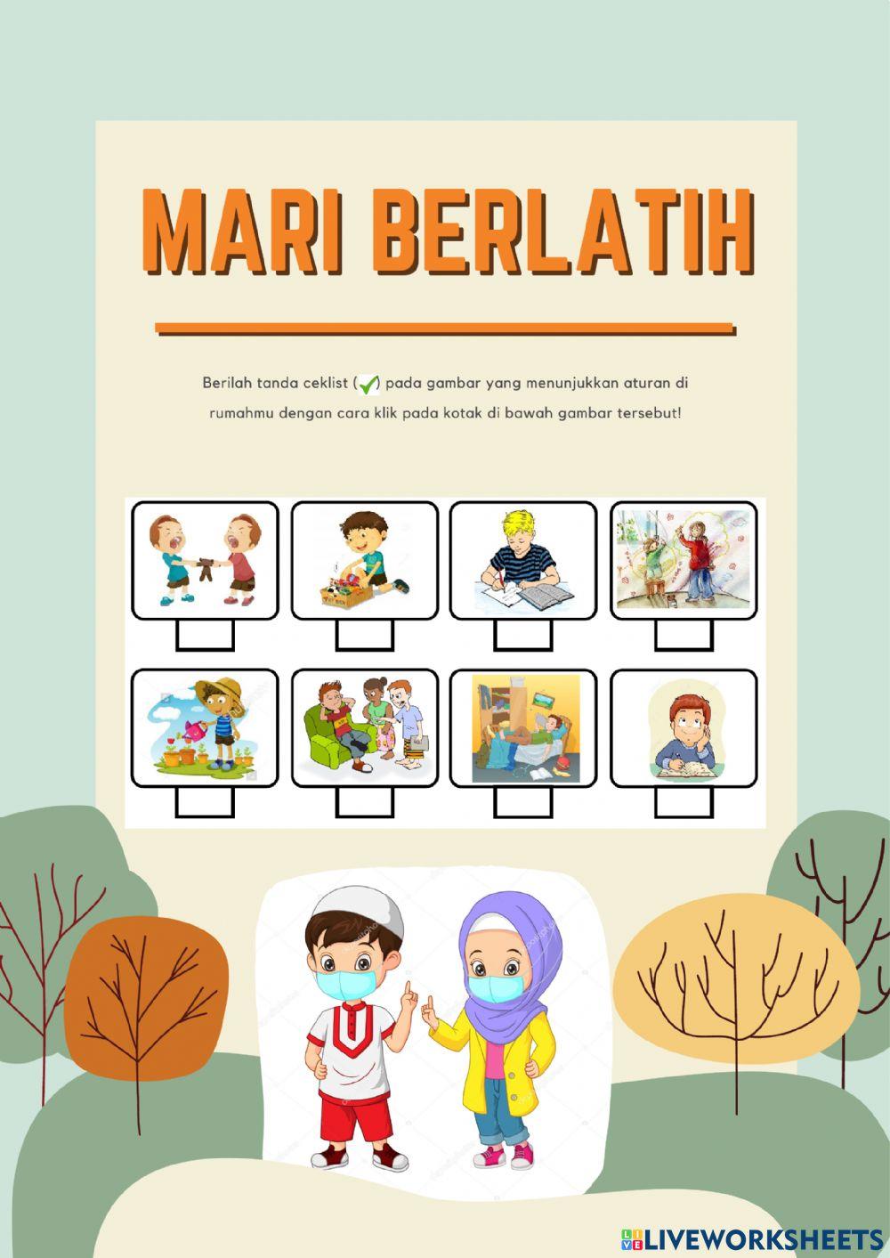 Aturan di rumah… | Free Interactive Worksheets | 1296830