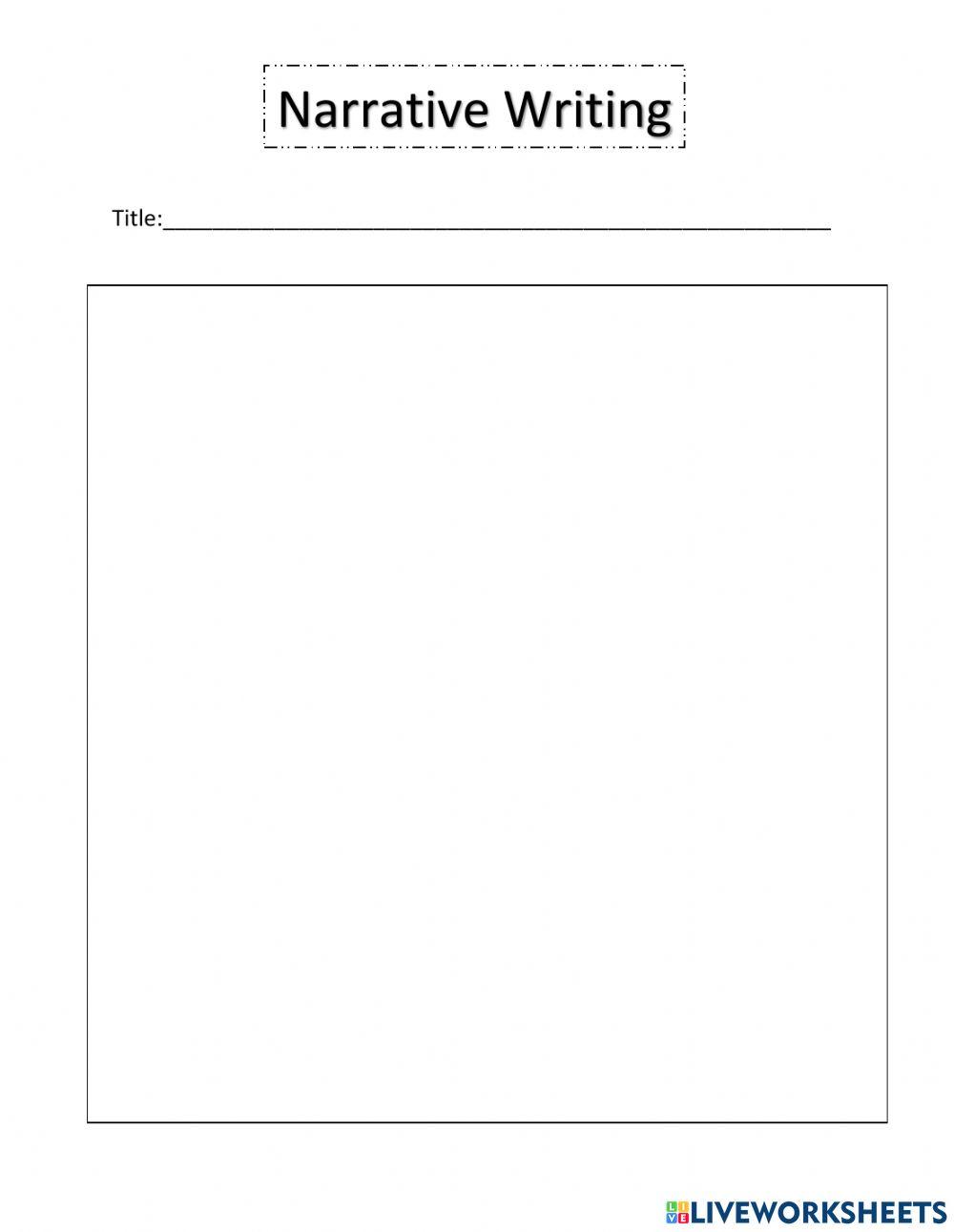 Narrative writing Year 5 3739793 | Aziahali65 | Live