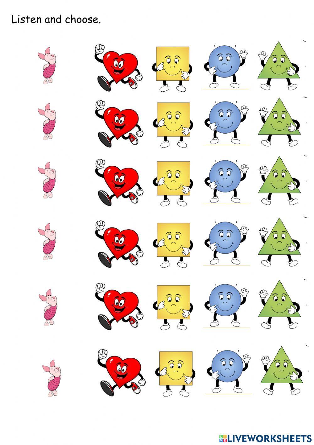 It's a circle. worksheet | Live Worksheets