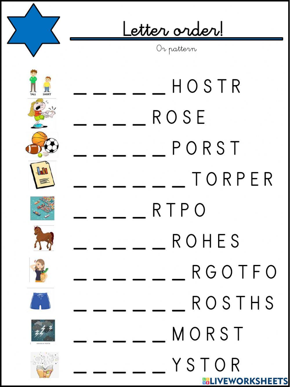 Or pattern | Live Worksheets