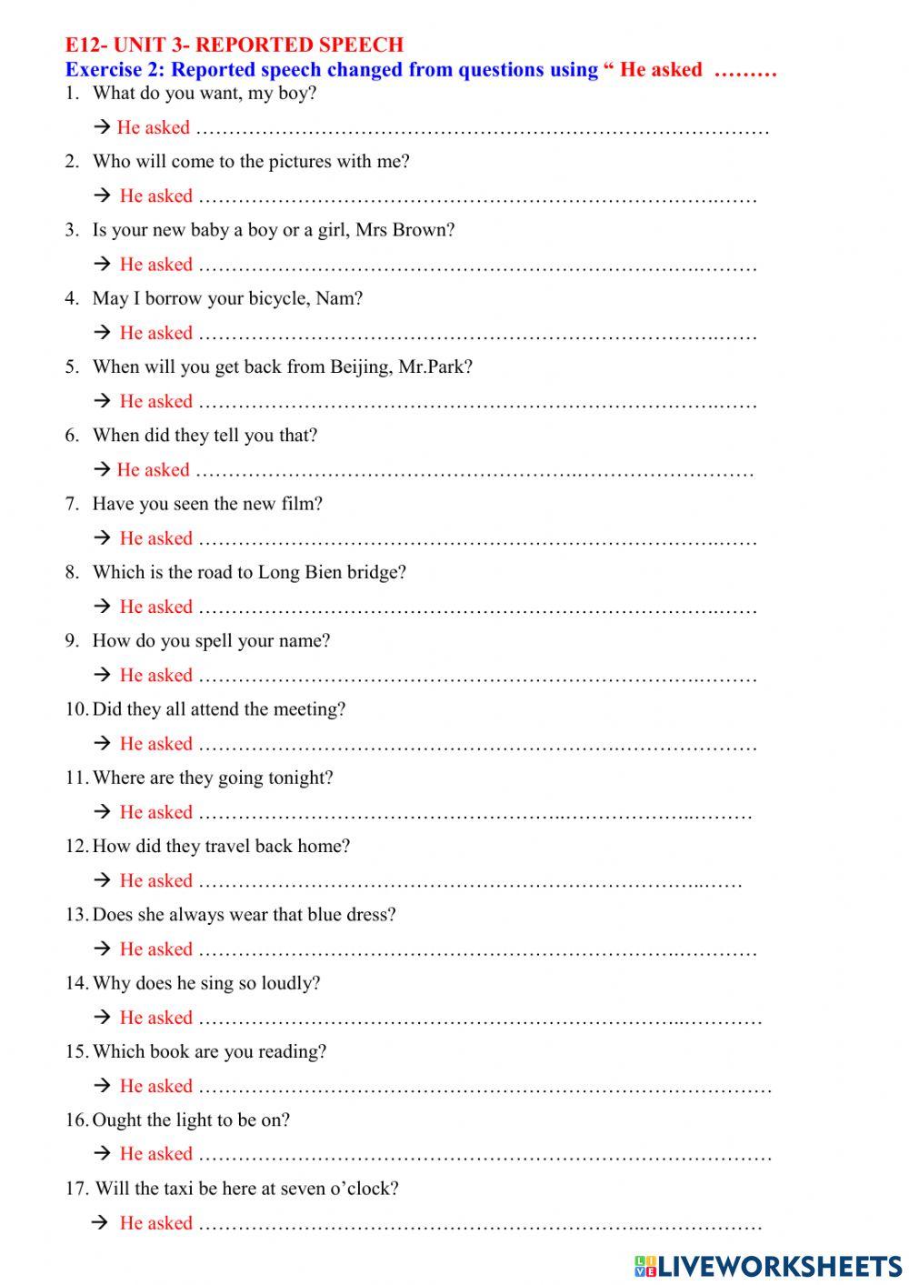 E12- reported speech 02 1297936 | Anhtho | Live