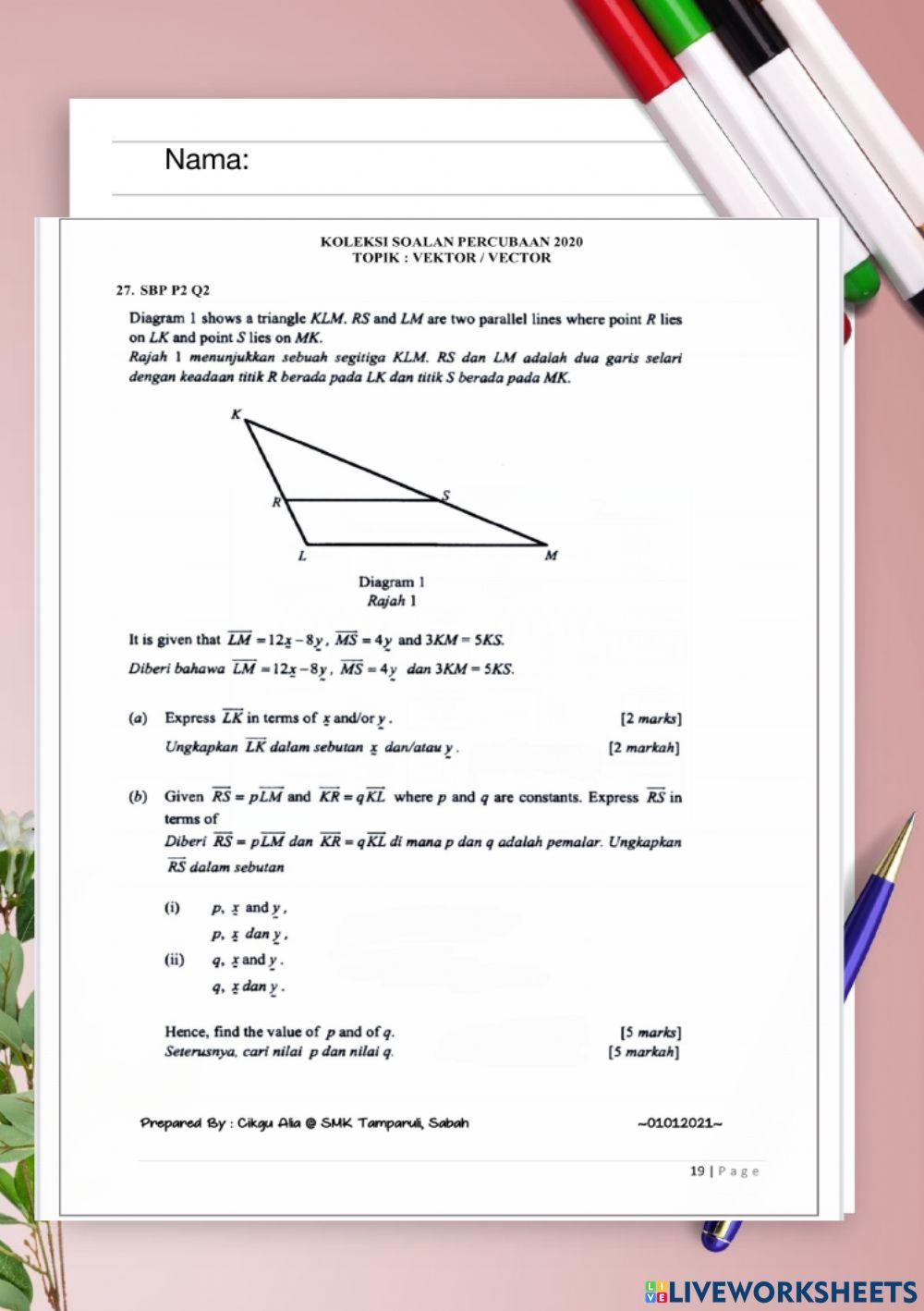 1355477 | Vektor | zuraidah yusoff | LiveWorksheets