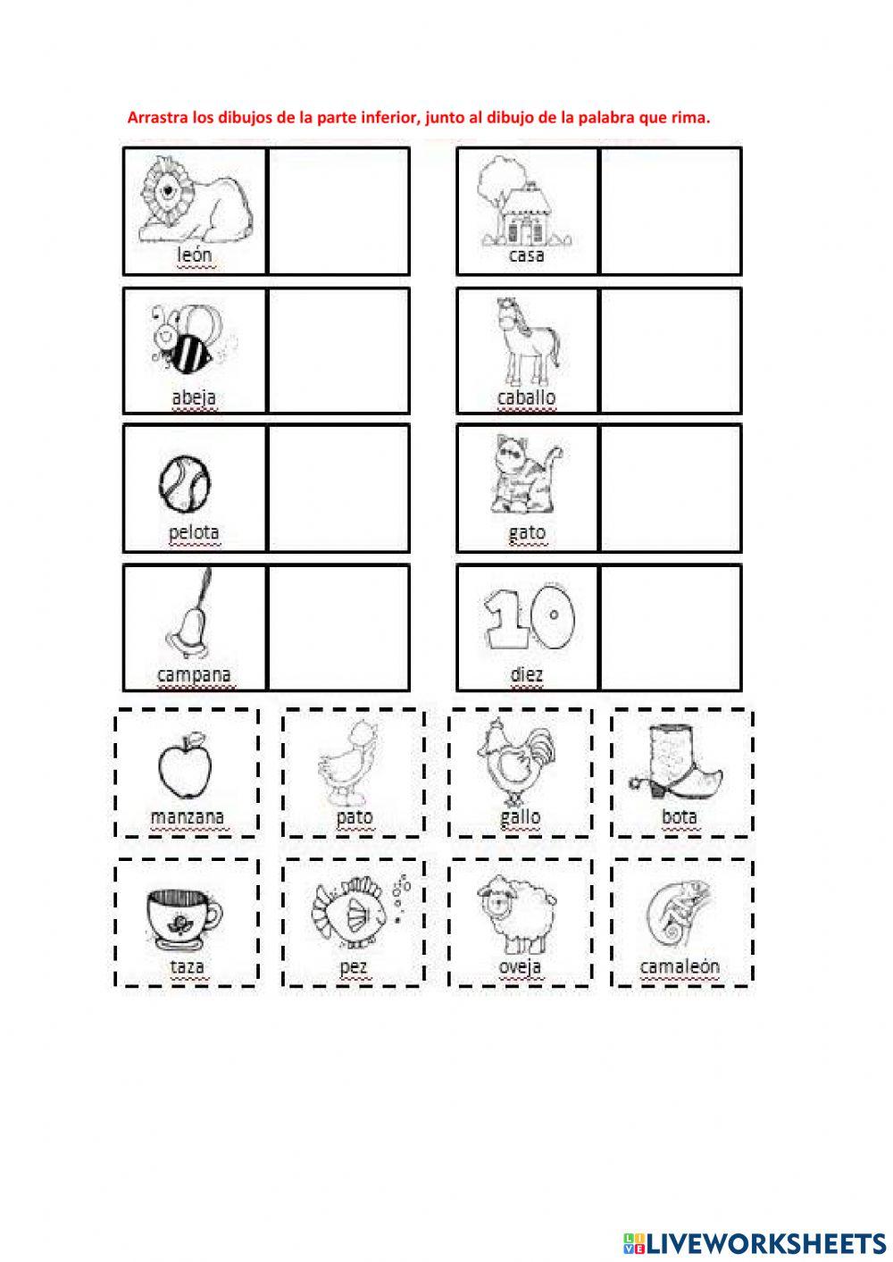 Rimas online exercise for PRIMARIA | Live Worksheets Rimas online exercise for PRIMARIA | Live Worksheets