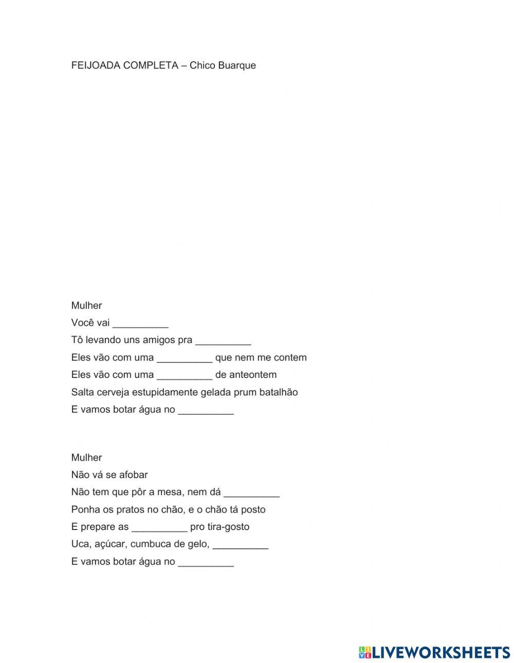 feijoada completa chico