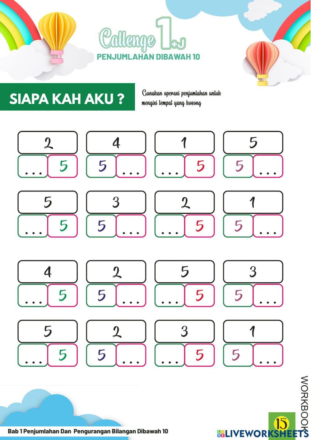 +5 online exercise for | Live Worksheets