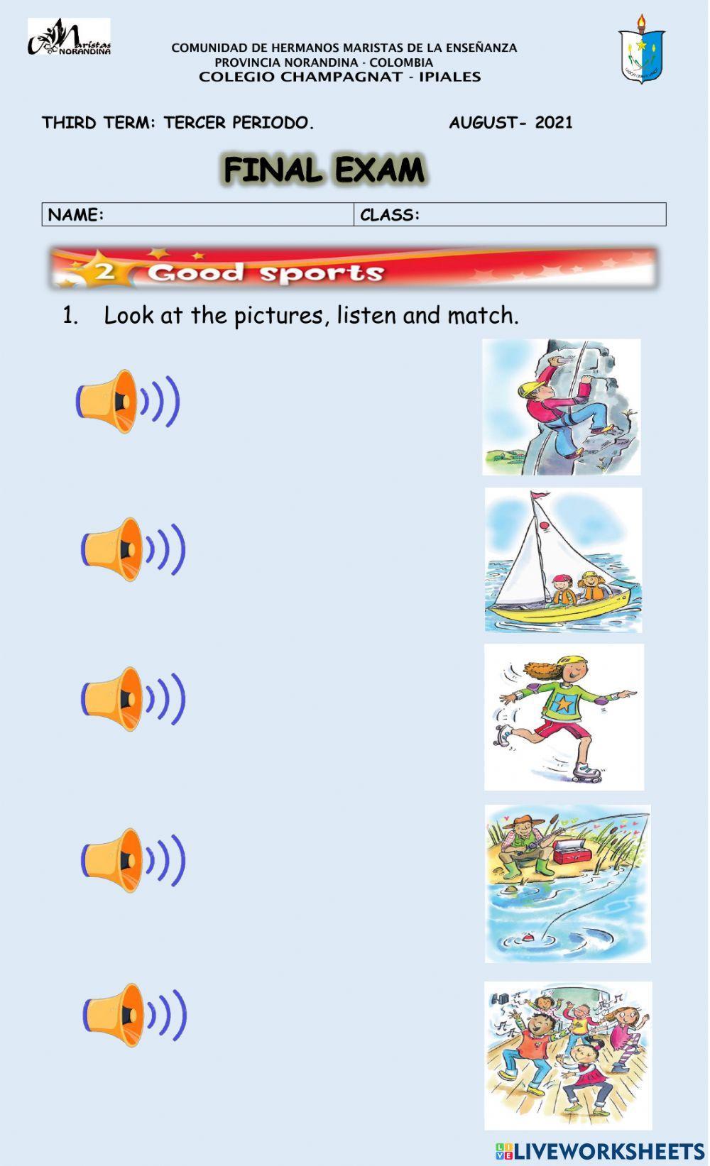 Final exam 4 worksheet | Live Worksheets