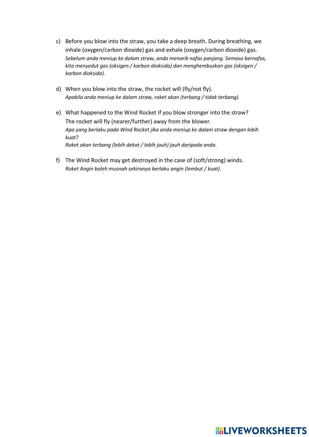 Science year 2 … | Free Interactive Worksheets | 3746474