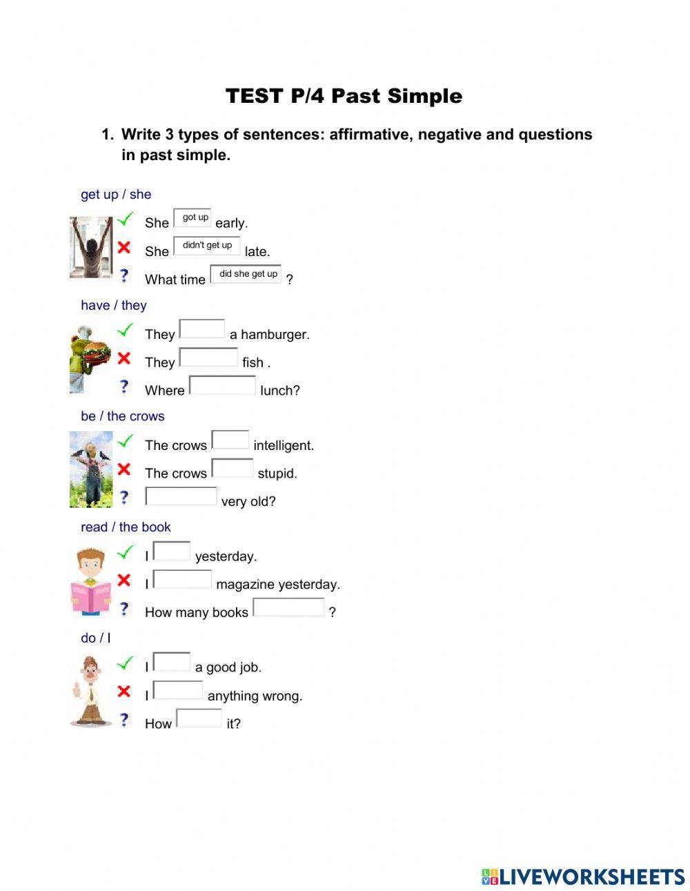 P4-1 Test Unit 2 worksheet | Live Worksheets