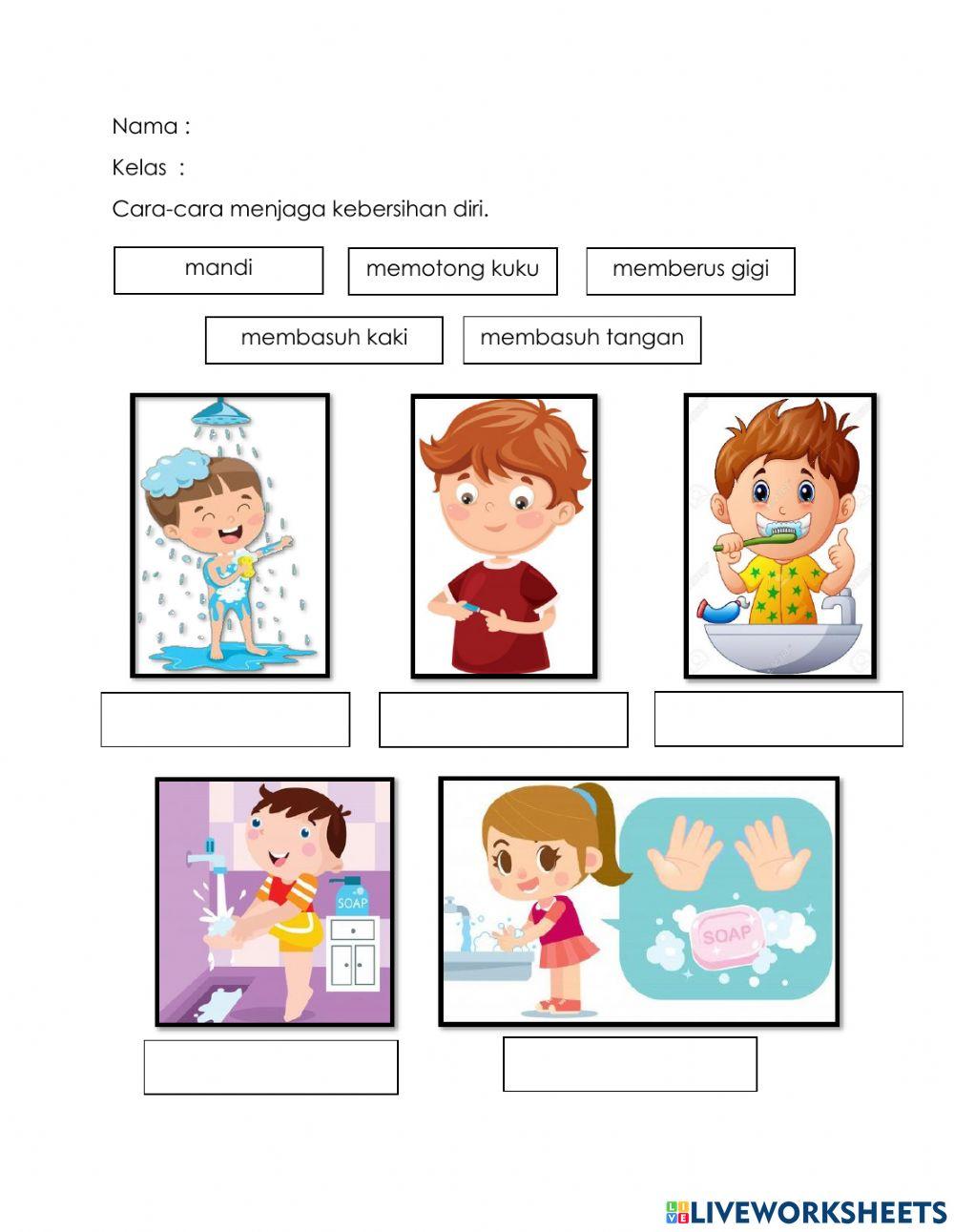 Cara Menjaga Kebersihan Diri Worksheet Live Worksheets, 45% OFF