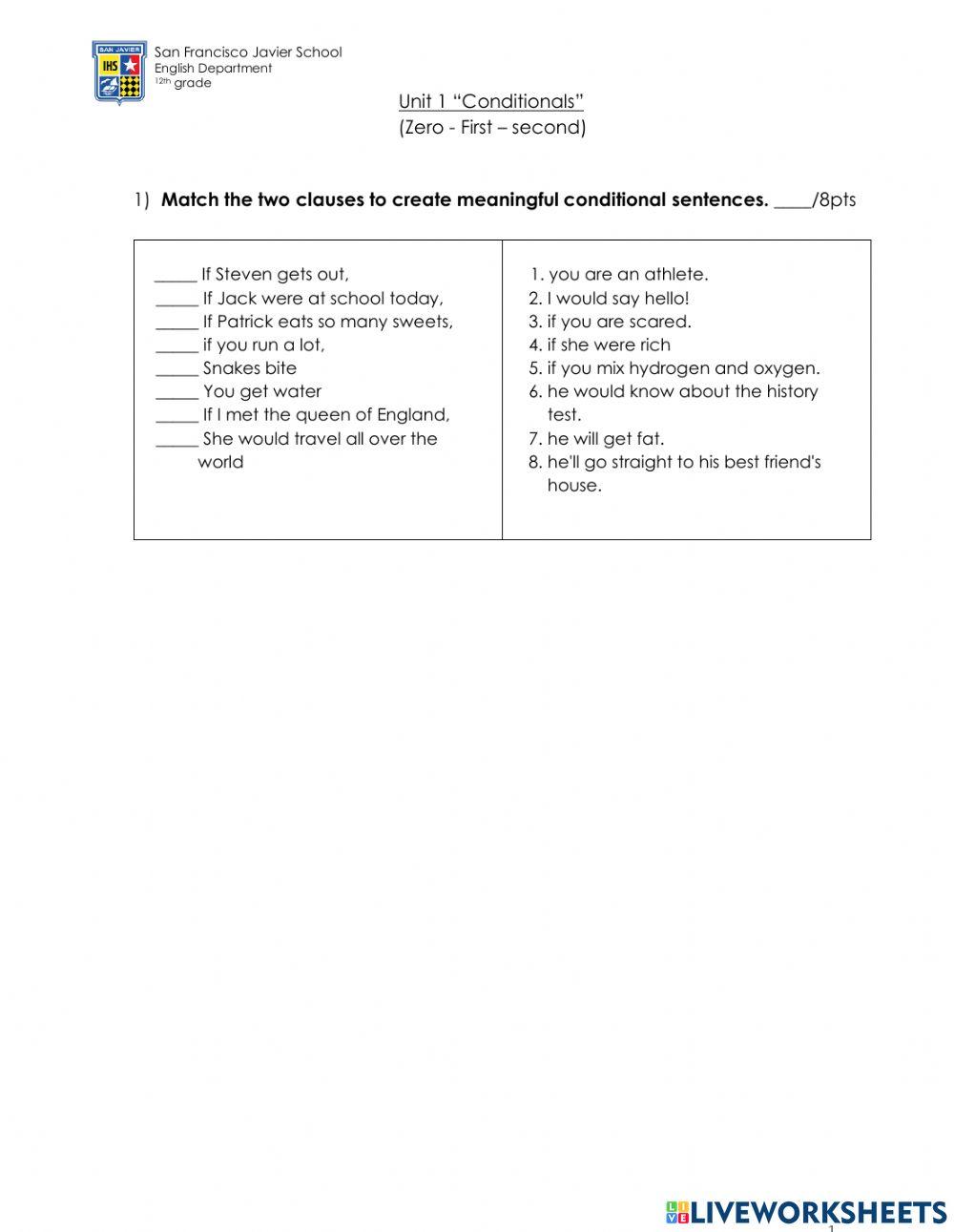 1304028 | Matching exercise - mixed conditional