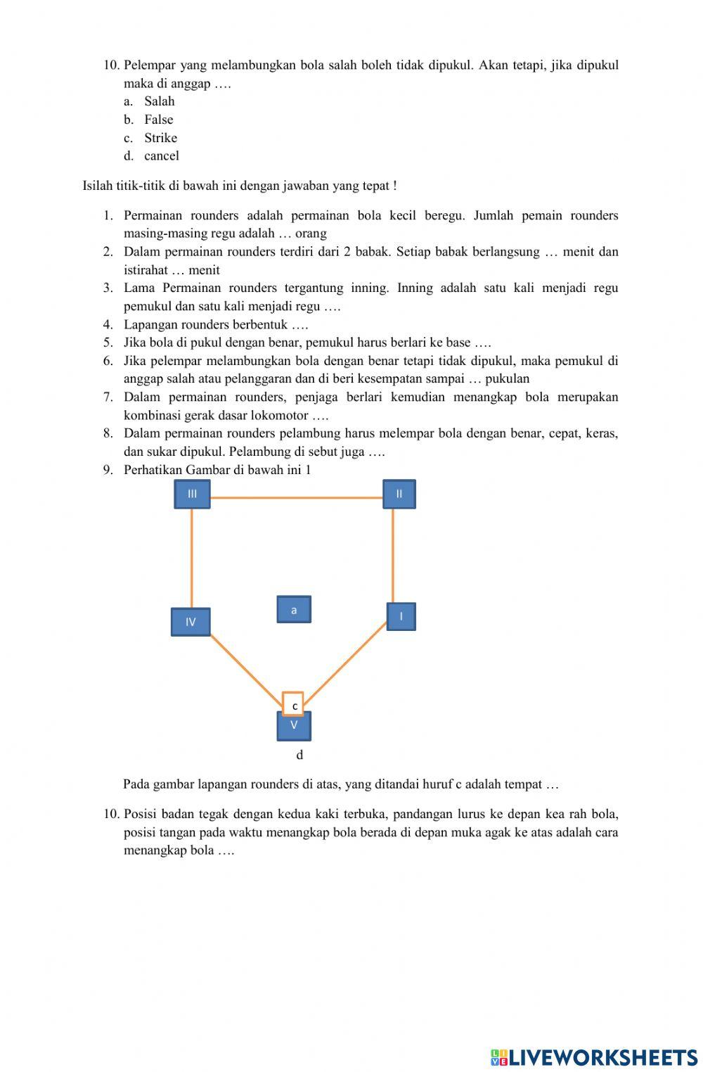 Rounders worksheet | Live Worksheets