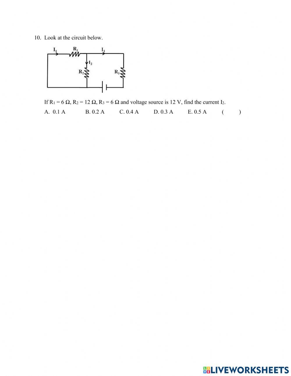 SH2 Physics Assignment 02 - Term 1 online exercise for | Live Worksheets