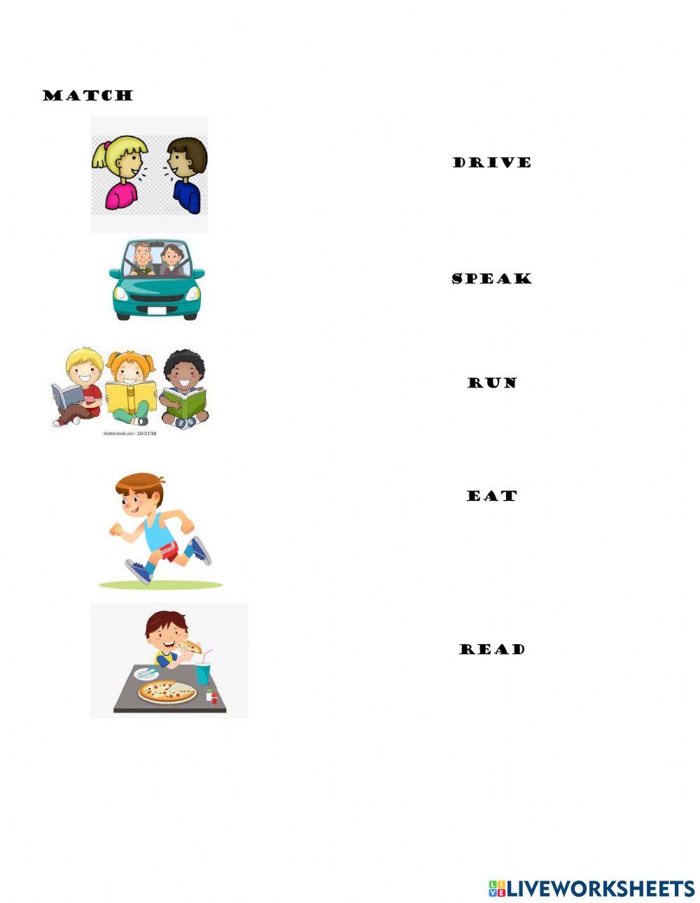 action verb sec… | Free Interactive Worksheets | 5139128
