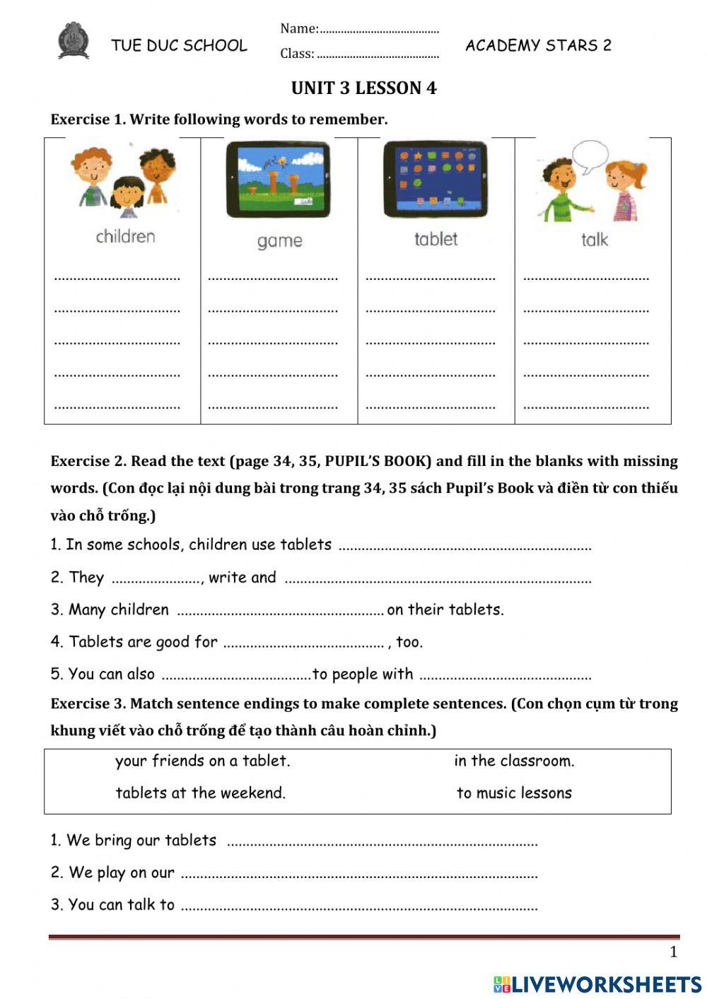AS2 - Unit 3 - … | Free Interactive Worksheets | 1308333