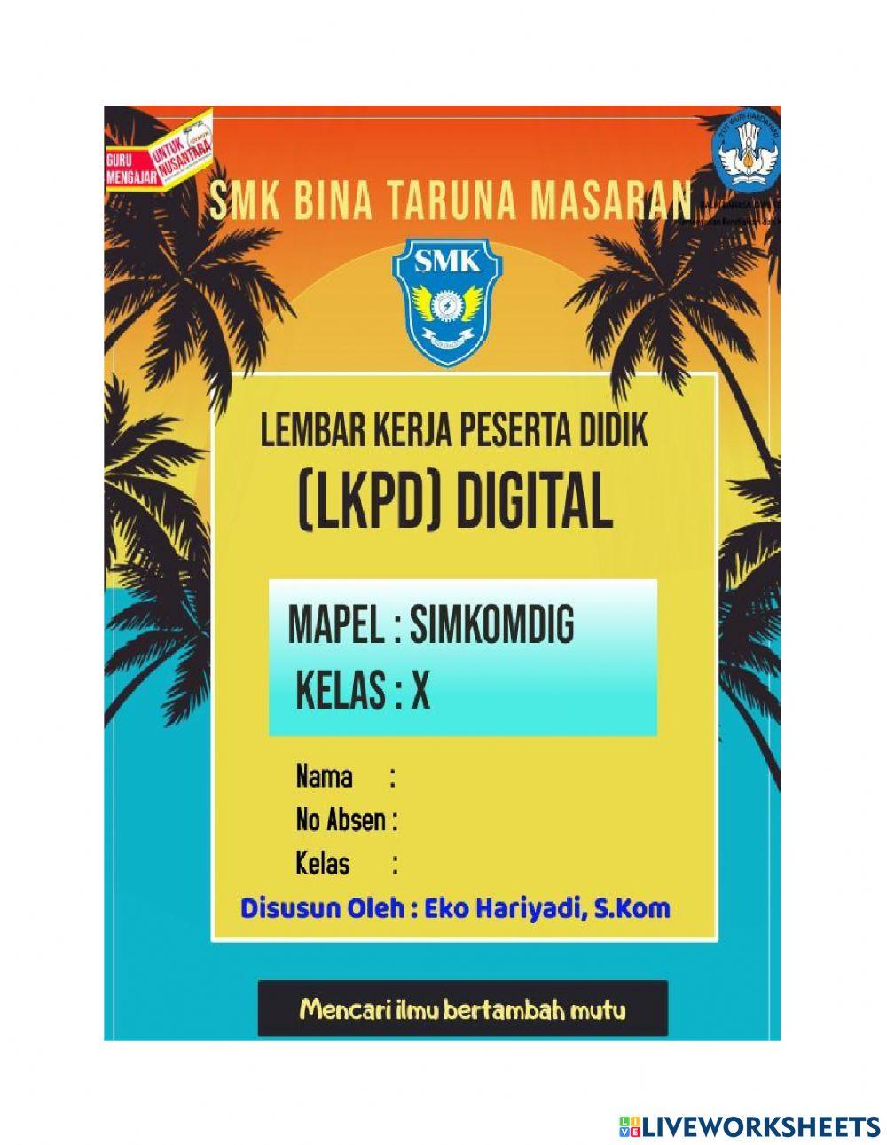 Ulangan simkomdig worksheet | Live Worksheets