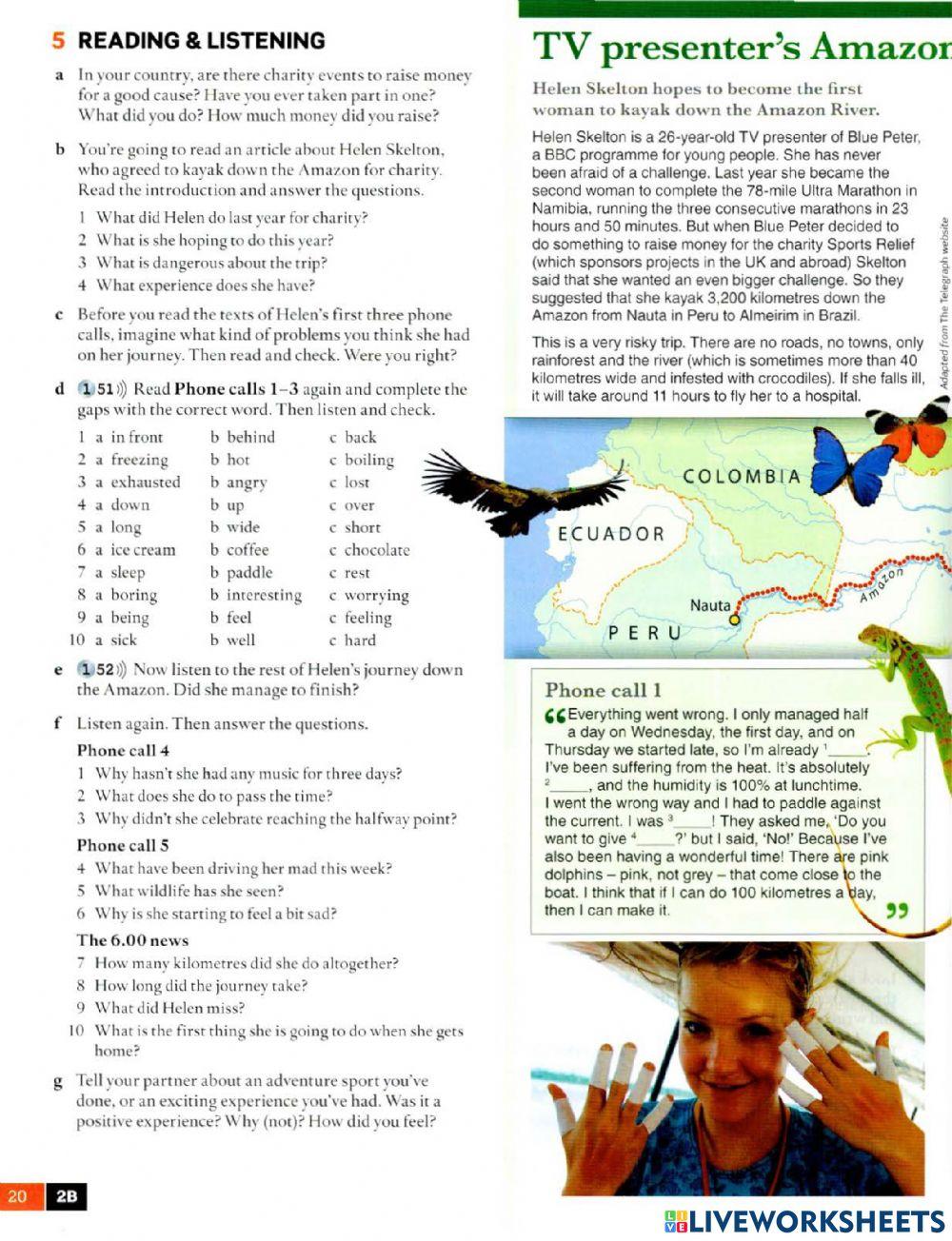 Changing lives worksheet | Live Worksheets