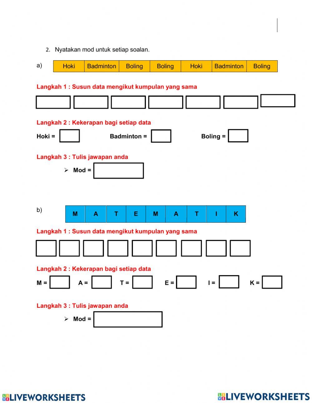 Matematik KSSMP… | Free Interactive Worksheets | 5139438