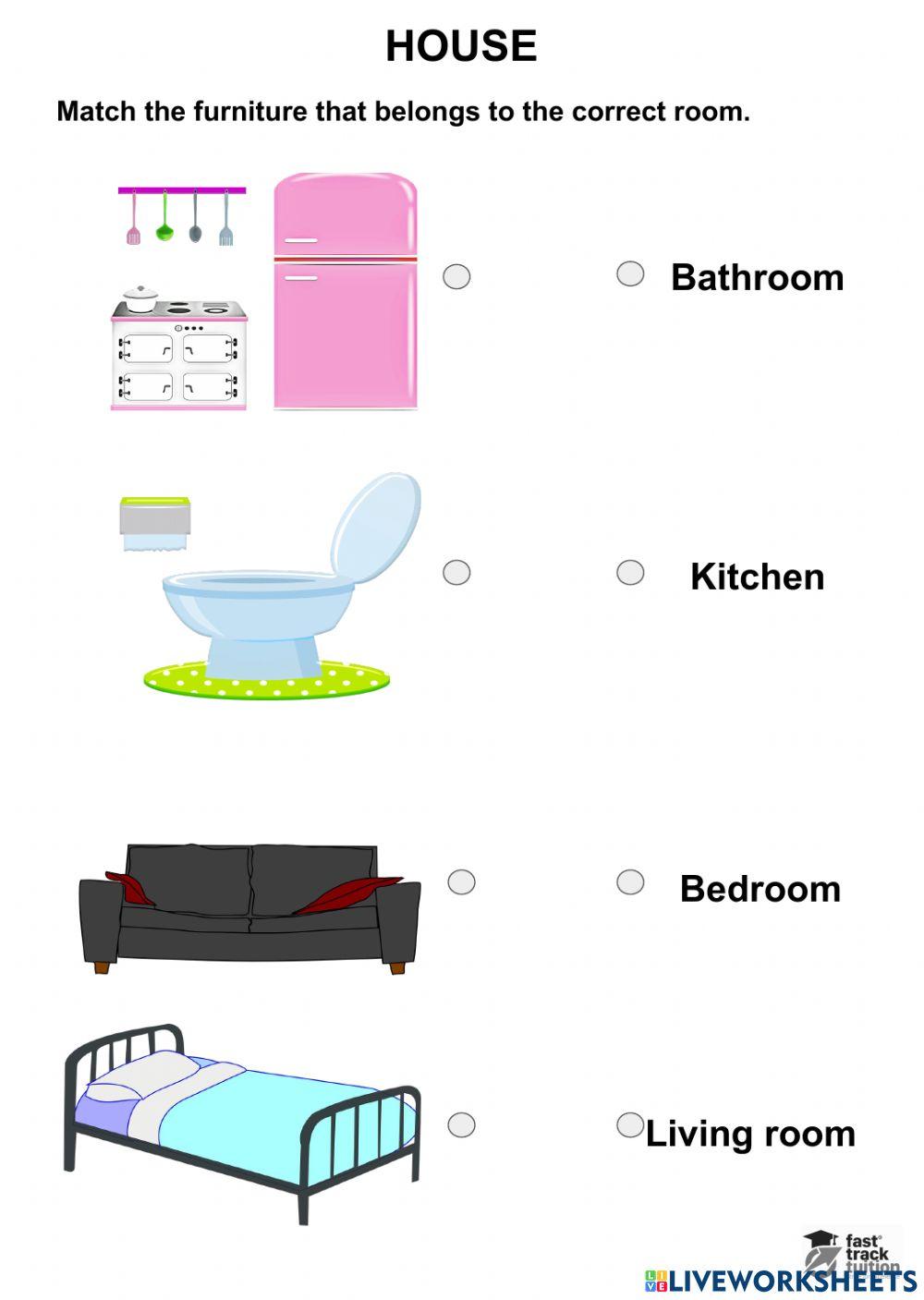 House 3 activity | Live Worksheets