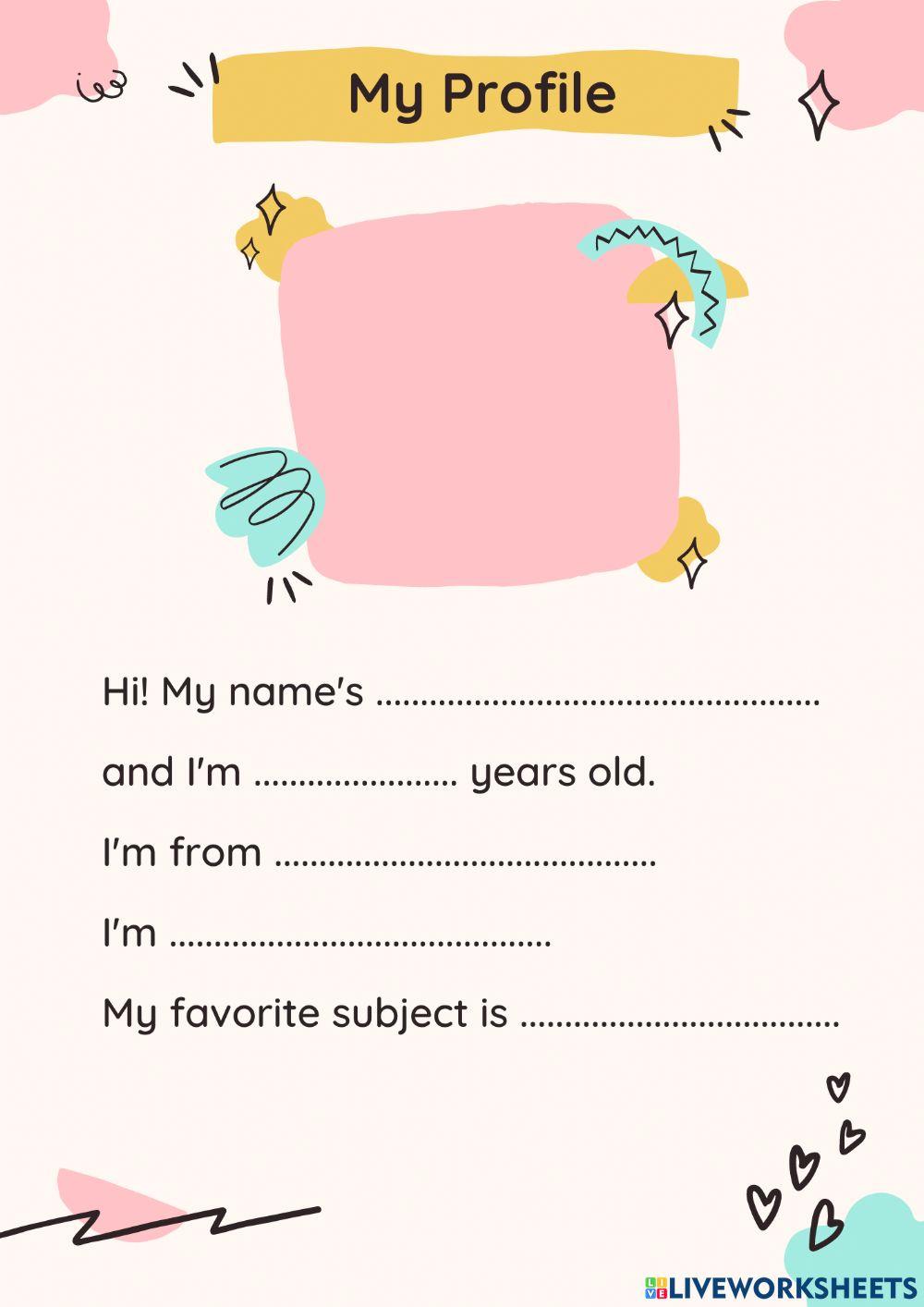 My Profile-Unit 1 Back to school 3762386 | นนท์ปวิธ