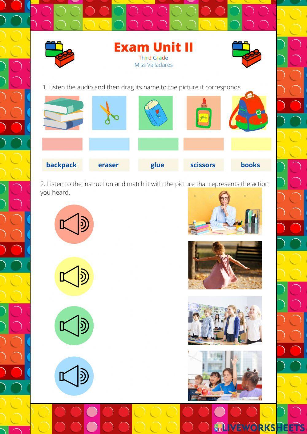 Examen online exercise for Third Grade | Live Worksheets