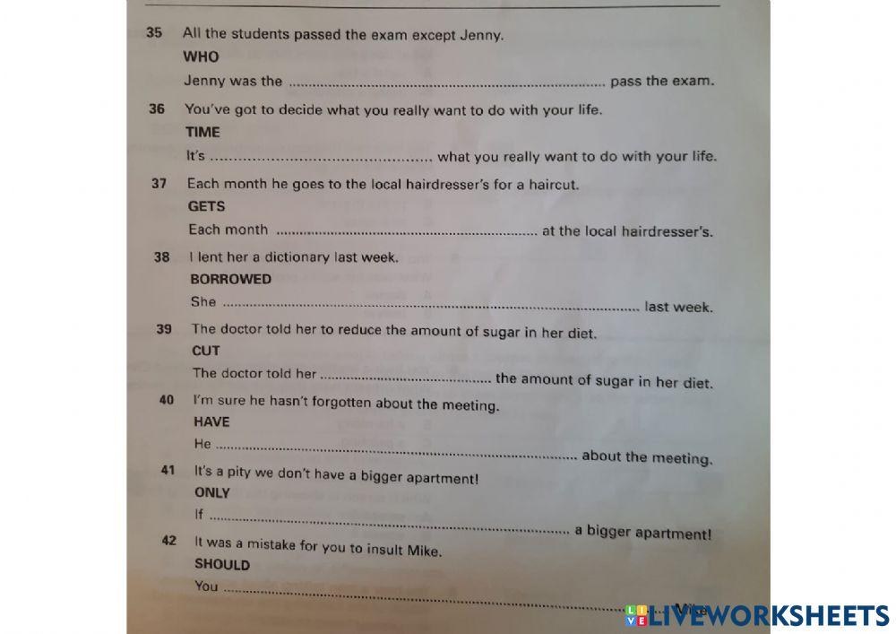 Progress test online pdf exercise | Live Worksheets