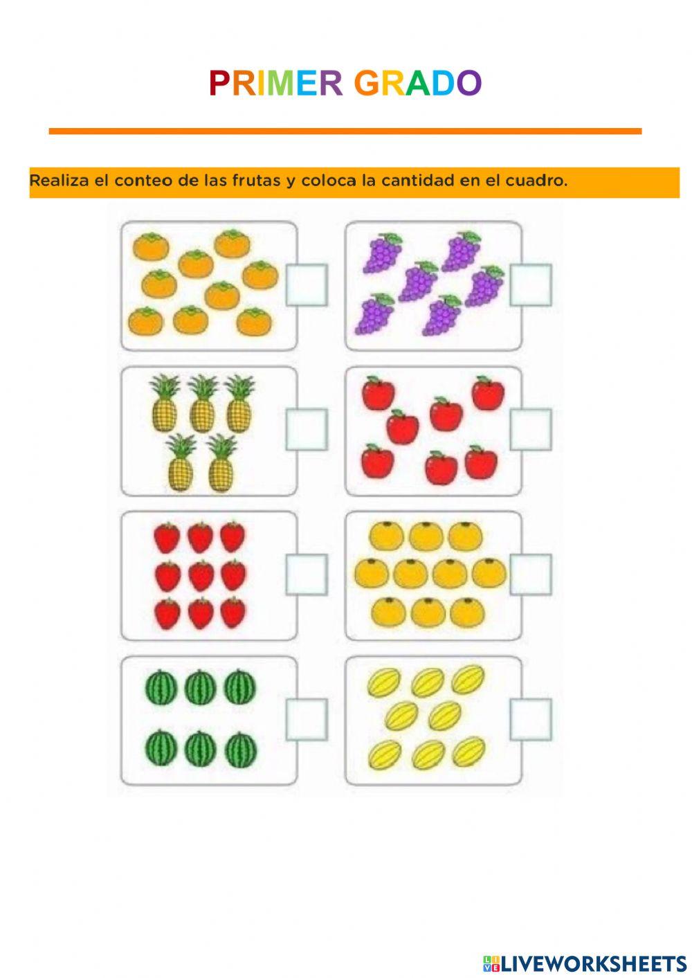 Conteo online exercise for Primer grado | Live Worksheets