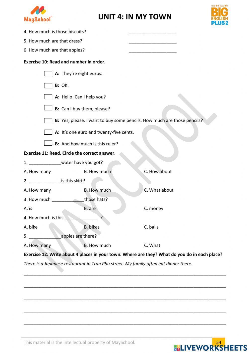 Big English Plu… | Free Interactive Worksheets | 1310713