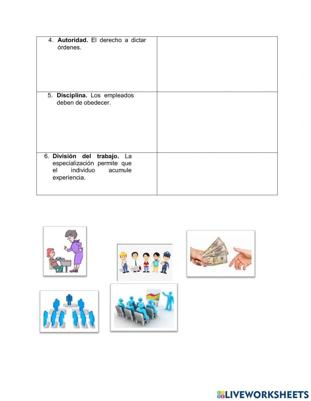 Talento humano worksheet | Live Worksheets