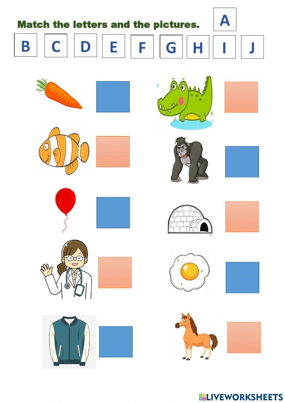 Review letters activity | Live Worksheets