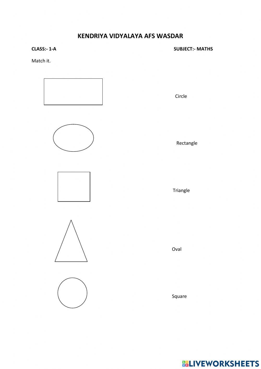 shapes for class 1 maths 5140400 | vikramsinhc | Live