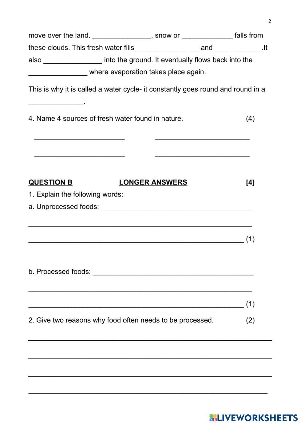 Geography paper | Free Interactive Worksheets | 1312712