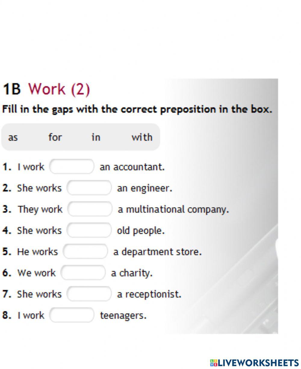 For with in worksheet | Live Worksheets
