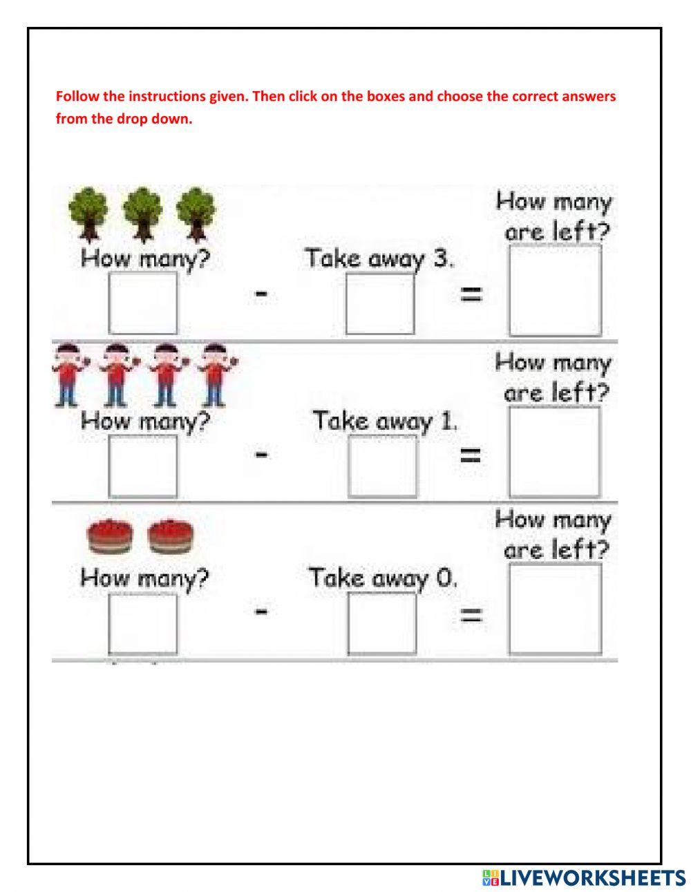 Cl - 1 Math online exercise for | Live Worksheets
