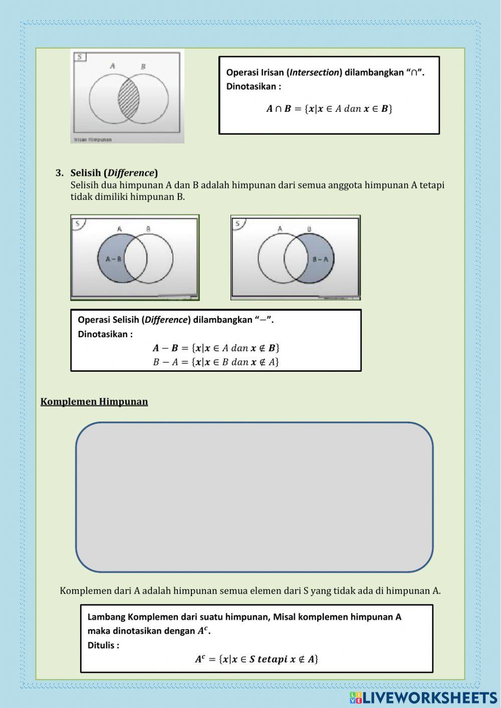LKS Interaktif 3 worksheet | Live Worksheets