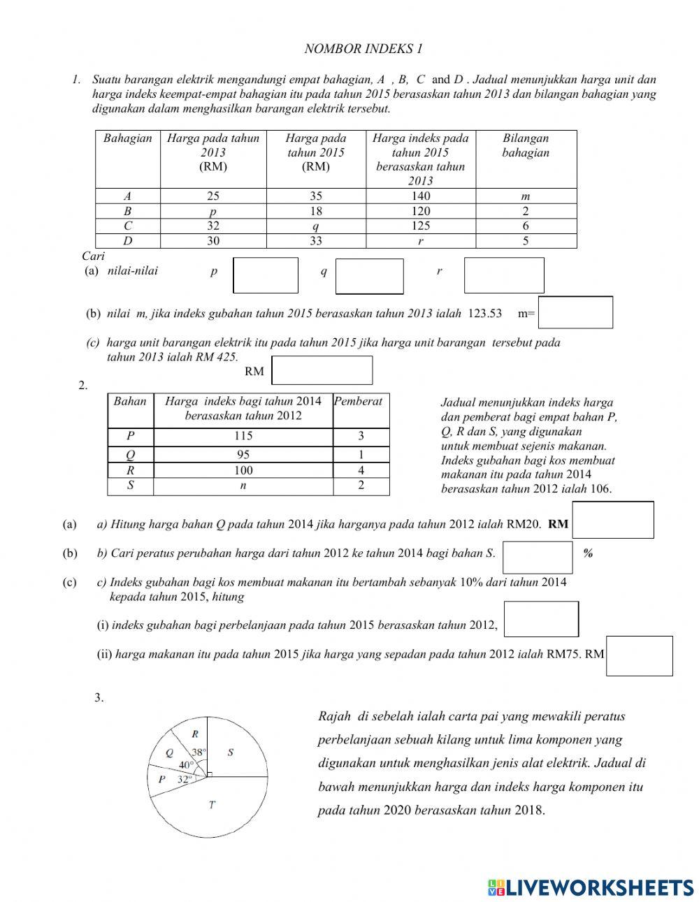 1313472 | Nombor indeks 1 | zanadon | LiveWorksheets