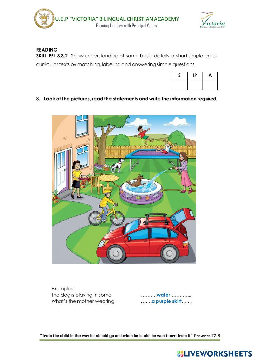 Enter exam worksheet | Live Worksheets