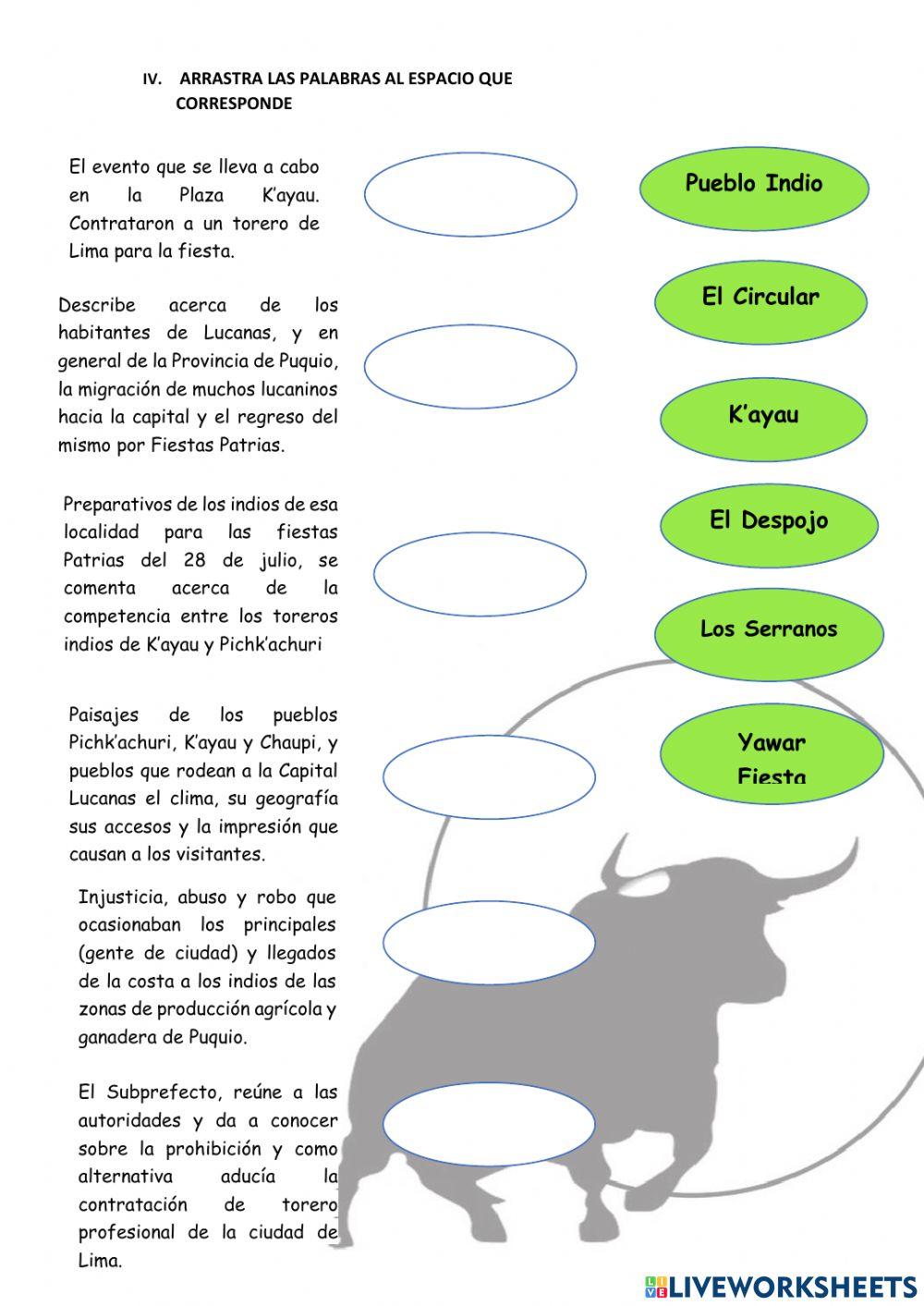 Control de lect… | Free Interactive Worksheets | 1314348