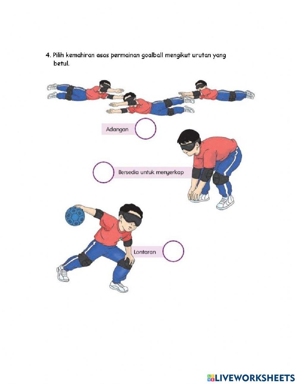 3.2 Goalball interactive worksheet | Live Worksheets