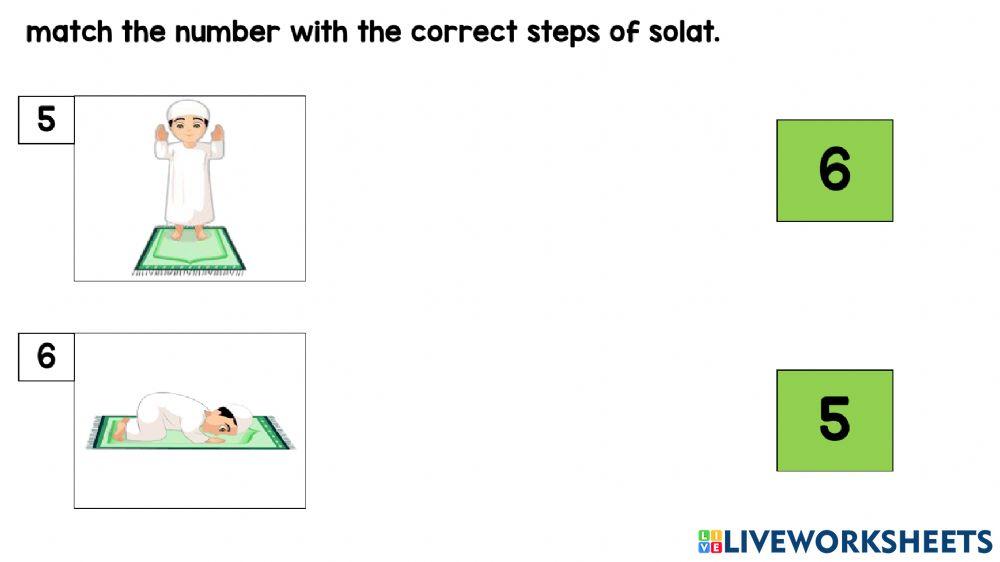 Solat Movement interactive activity | Live Worksheets