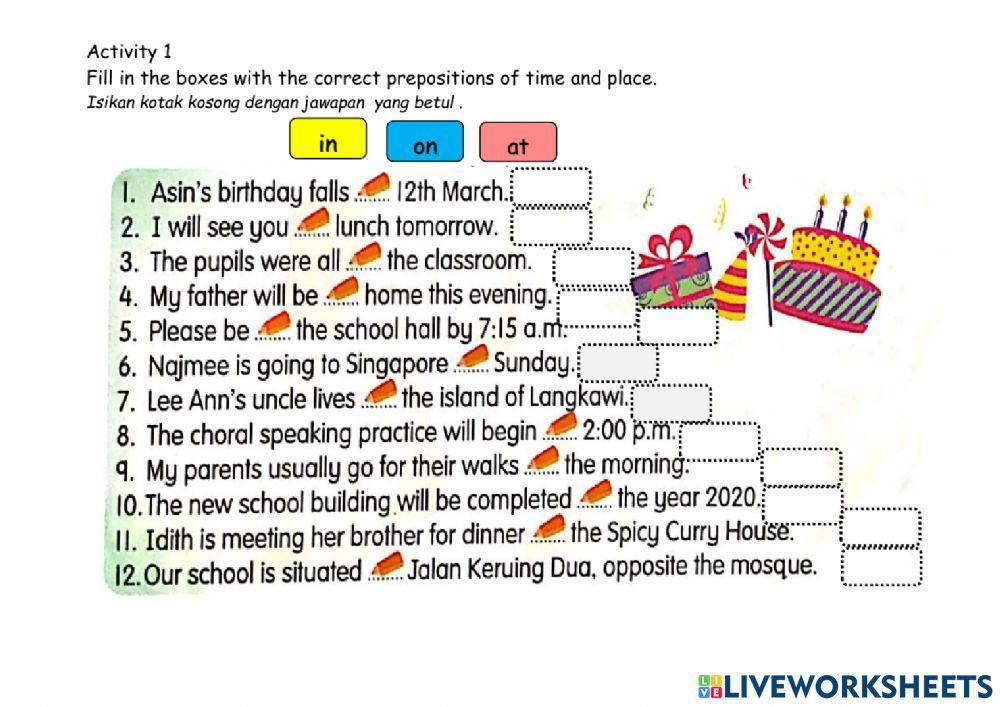 1315589 | English year 6 | norafizan05 | LiveWorksheets